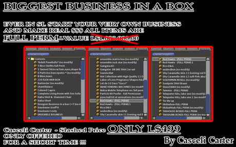 Second Life Marketplace - BIGGEST BUSINESS IN A BOX