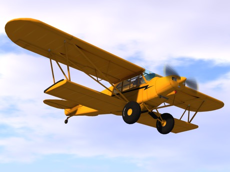 Second Life Marketplace - pa-18 super cub sesquiplane wings (boxed)
