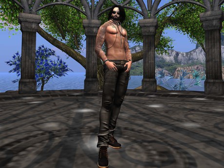 Second Life Marketplace - B&W Bag's Top Men TonY Pack net black,green ...