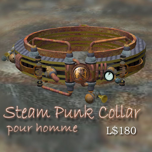 Second Life Marketplace - *LPP* Steam Punk Collar pure homme