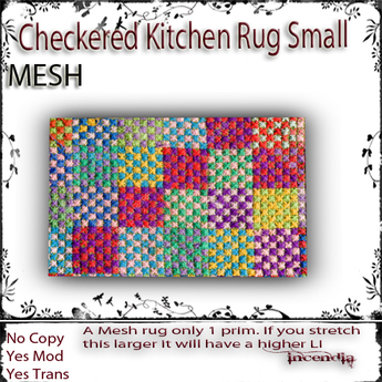 Second Life Marketplace - Checkered Kitchen Rug