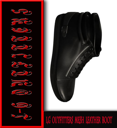 Second Life Marketplace - LG OUTFITTERS MESH LEATHER LACE BOOTS