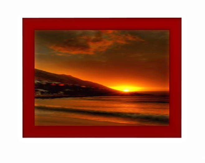 Second Life Marketplace - Red sunset at the beach animated gif