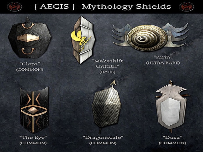 Second Life Marketplace - -{ AEGIS }- Makeshift Griffith Shield Package ...