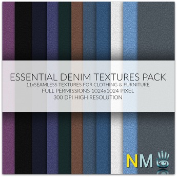 Second Life Marketplace - Fine Denim Textures Creators Kit FULL PERM