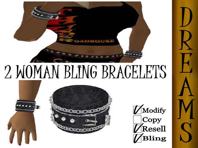 Second Life Marketplace - Jewelry - 2 WOMAN BLING BRACELETS