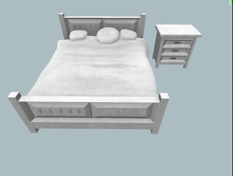 Second Life Marketplace - [TMC] Carved Wood Bedroom Set Full Perm Bed ...
