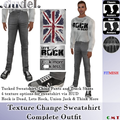 Second Life Marketplace - .dudel. Sweatshirt Outfit with HUD