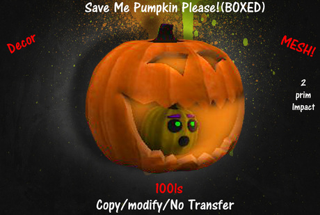 Second Life Marketplace - Save Me Pumpkin Please!(BOXED)