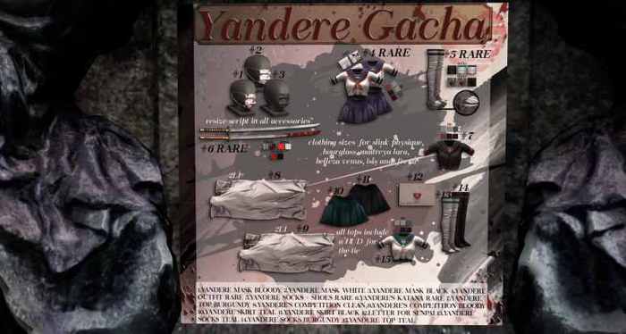 Second Life Marketplace - Caboodle - Yandere Mask - Bloody