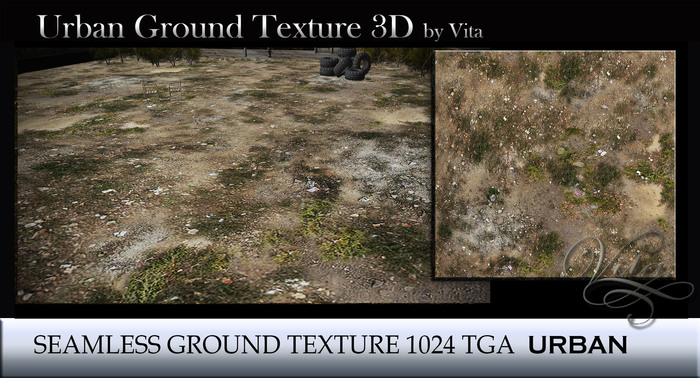 Second Life Marketplace - Vita's Textures - URBAN GROUND 3D 1024 Seamless