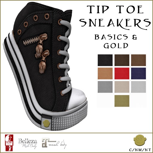 Second Life Marketplace - BM Tip Toe Sneakers Basics DEMO