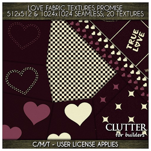 Second Life Marketplace - Clutter for Builders - Love Fabric Textures ...