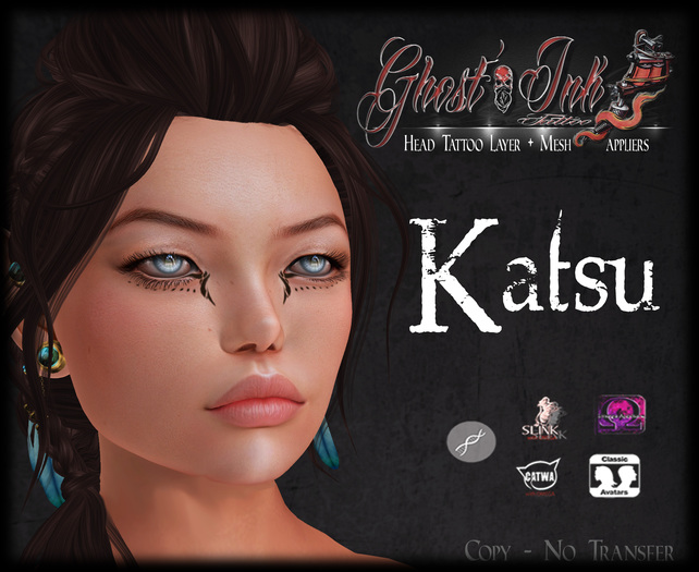 Second Life Marketplace - Face Tattoo :: Katsu :: ( Classic + Omega + Gen Lab )