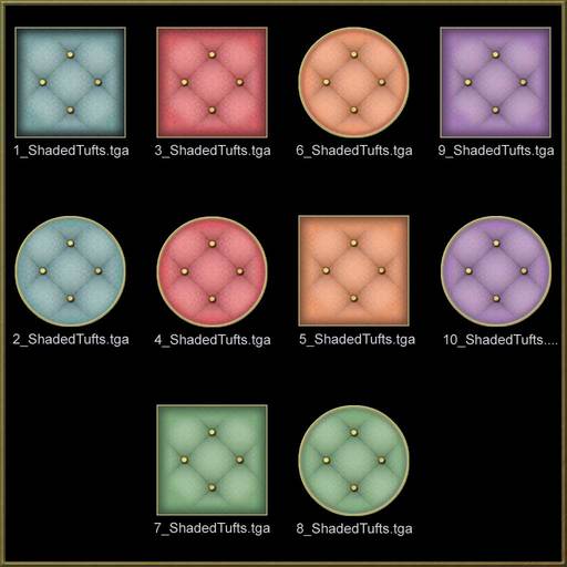 Second Life Marketplace - [HOT] Shaded Tufts Texture Set