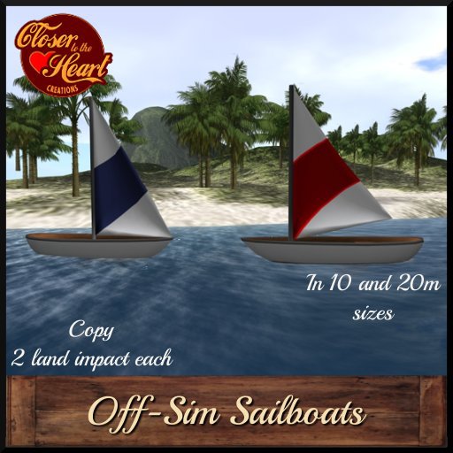 Second Life Marketplace - Off-Sim Sailboats**