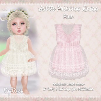 Second Life Marketplace - . tiptoes - Subtle Princess Dress - Pink