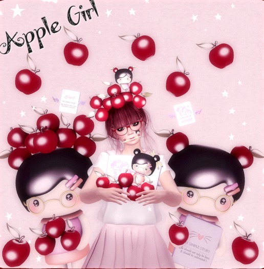 Second Life Marketplace - * Apple Girl * Pink Shoulder Book