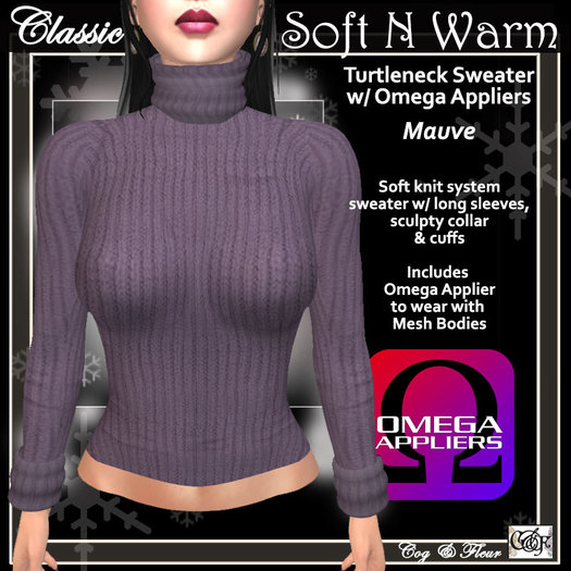 Second Life Marketplace - C&F Turtleneck Sweater BoM System & Omega ...