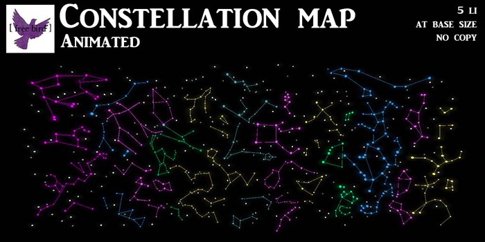 Second Life Marketplace - [ free bird ] Constellations Map