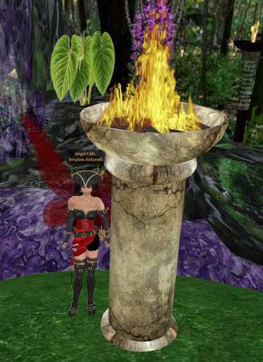Second Life Marketplace - Icarus Fire Pillar - TA - 9 prims MOD COPY