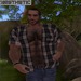 Second Life Marketplace - Aesthetic Men's Black Flannel Shirt Open with ...