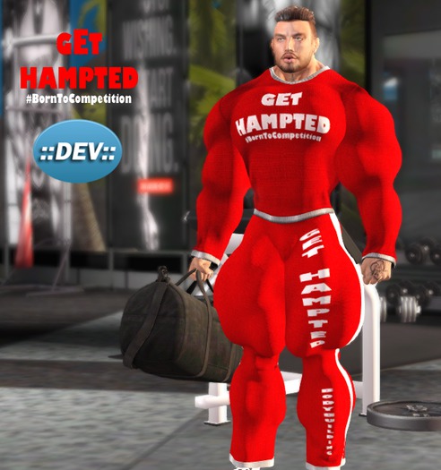 Second Life Marketplace - GET HAMPTED Outfit::dev::John Workout (Red ...