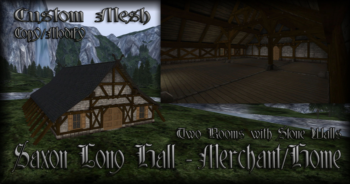 Second Life Marketplace - Saxon Long Hall - Merchant - Stone