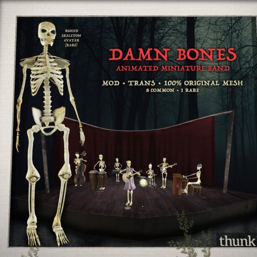 Second Life Marketplace - Thunk! Skeleton Stage Box
