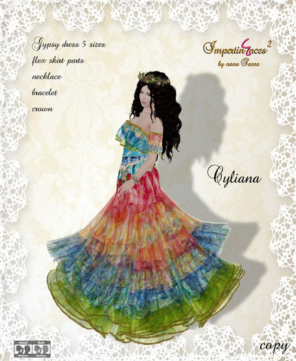 Second Life Marketplace - Gypsy dress Cyliana
