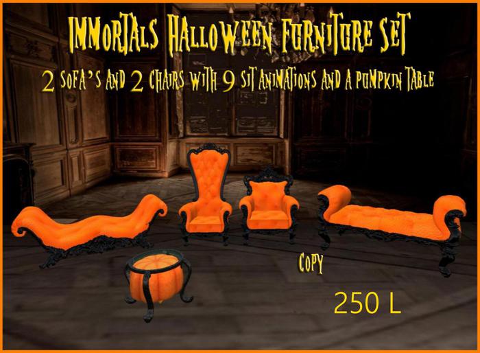 Second Life Marketplace - Immortals Halloween Furniture Set