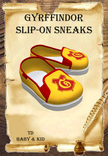 Second Life Marketplace - GRYFFINDOR SLIP-ON SNEAKS