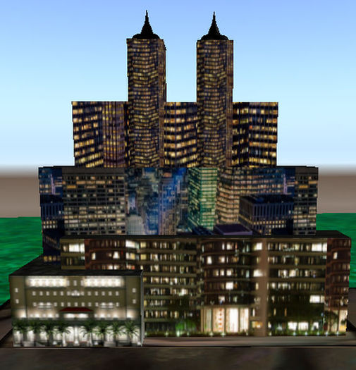 Second Life Marketplace - Twilight City night modern skyscrapers