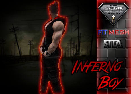 Second Life Marketplace - [RMA] Inferno Boy Outfit FITMESH