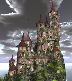 Second Life Marketplace - Castle "Ancient Grace" 197 Li Winter&Summer
