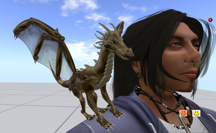 Second Life Marketplace - dragon - wearable dragon - shoulder pet - boxed