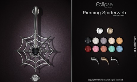Second Life Marketplace - .: E.A Studio :.Piercing Spider Web