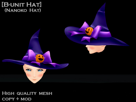 Second Life Marketplace - Nanoko Halloween Hat (HD)
