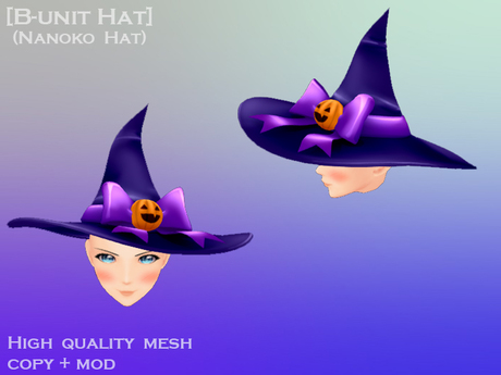 Second Life Marketplace - Nanoko Halloween Hat (HD)