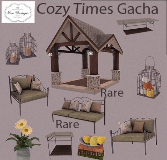 Second Life Marketplace - .:Bee designs:.Cozy time gacha side table