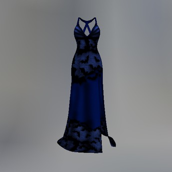 Second Life Marketplace - Blue Bat Fitmesh Dress