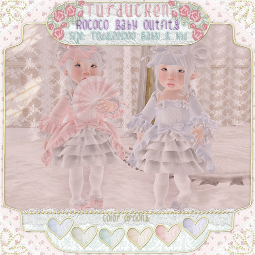 Second Life Marketplace - Turducken ToddleeDoo - Rococo Baby - Pink {Box}