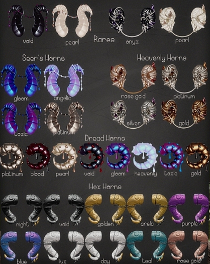 Second Life Marketplace - Grixdale & Atooly - Dread Horns - Gold [BOXED]