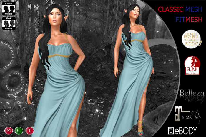 Second Life Marketplace - C&N Medieval Elfic Ariel Aqua