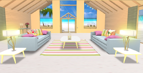 Second Life Marketplace - The Summer Chalet Sky Box - Furnished - Mesh