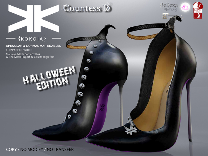 Second Life Marketplace - Countess D :: Shoes :: Halloween Edition ...