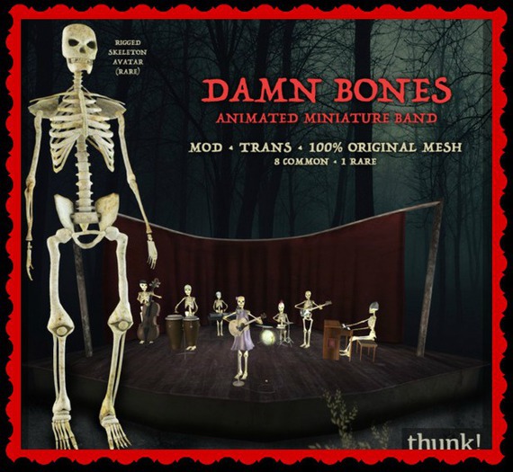 Second Life Marketplace - Thunk! Skeleton Stage Box