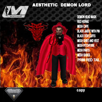 Second Life Marketplace - AESTHETIC DEMON LORD COSTUME