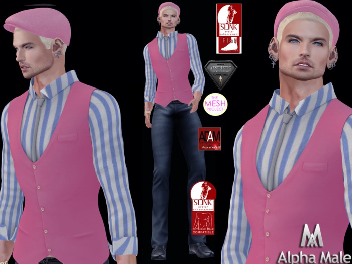 Second Life Marketplace - 55$LCOMPLETE OUTFIT Alpha Male Alpha Male ...