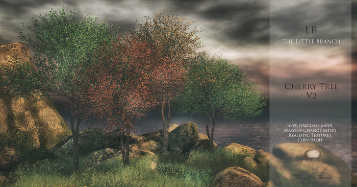 Second Life Marketplace - LB Mesh CherryTree V2 4Seasons